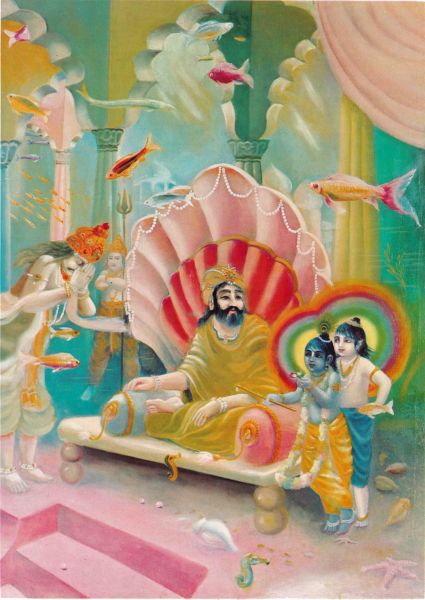 KB 1-28 / Releasing Nanda Maharaja from the Clutches of Varuna KRSNA ...